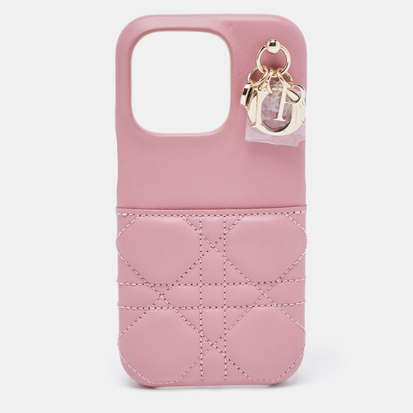 Dior | Accessories | Dior Pink Cannage Leather Lady Dior Iphone 4 Pro ...